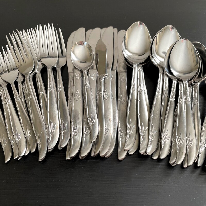 Bamboo Flatware - Etsy