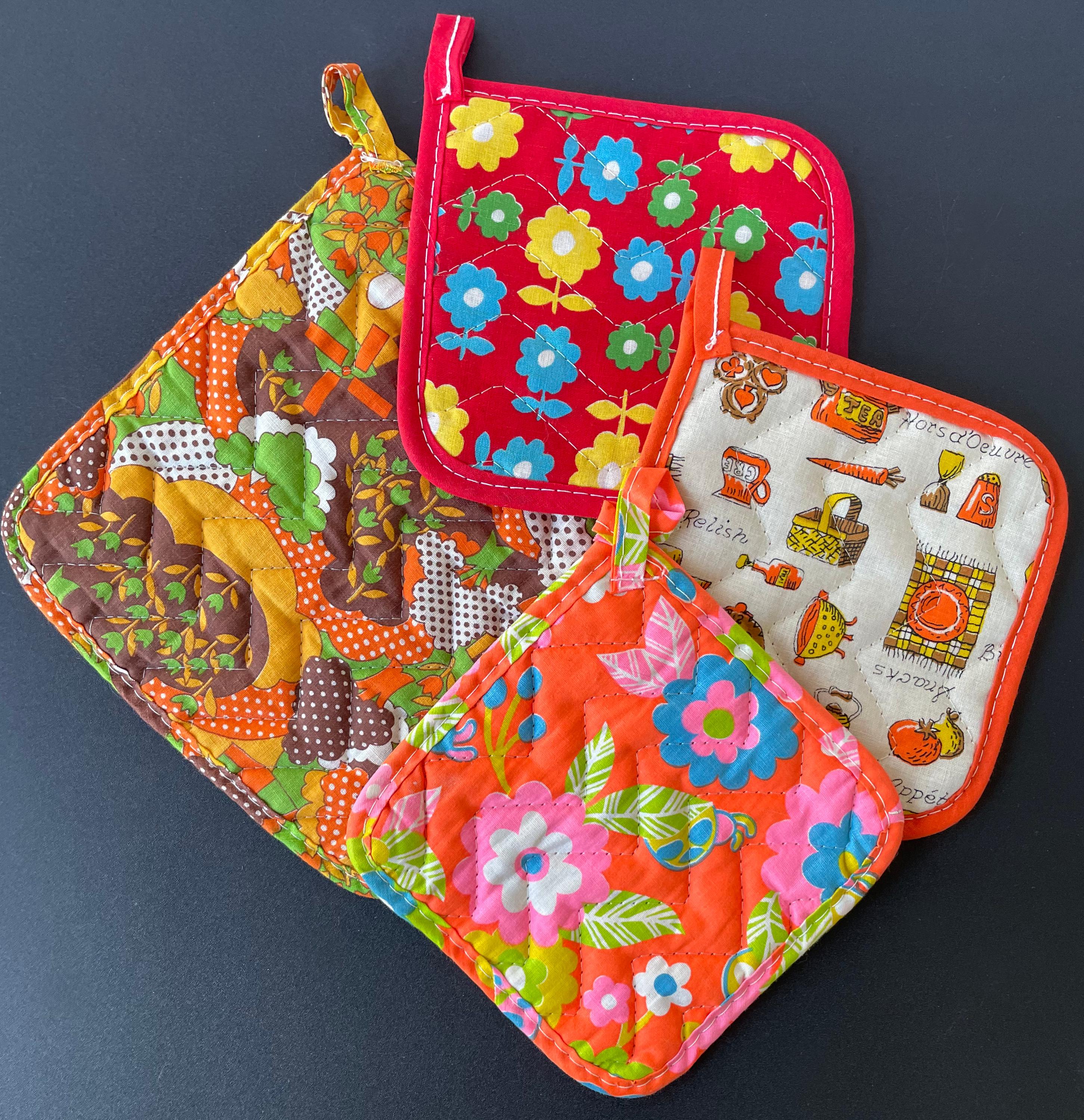 Vintage Cloth Advertising Pot Holders - Etsy