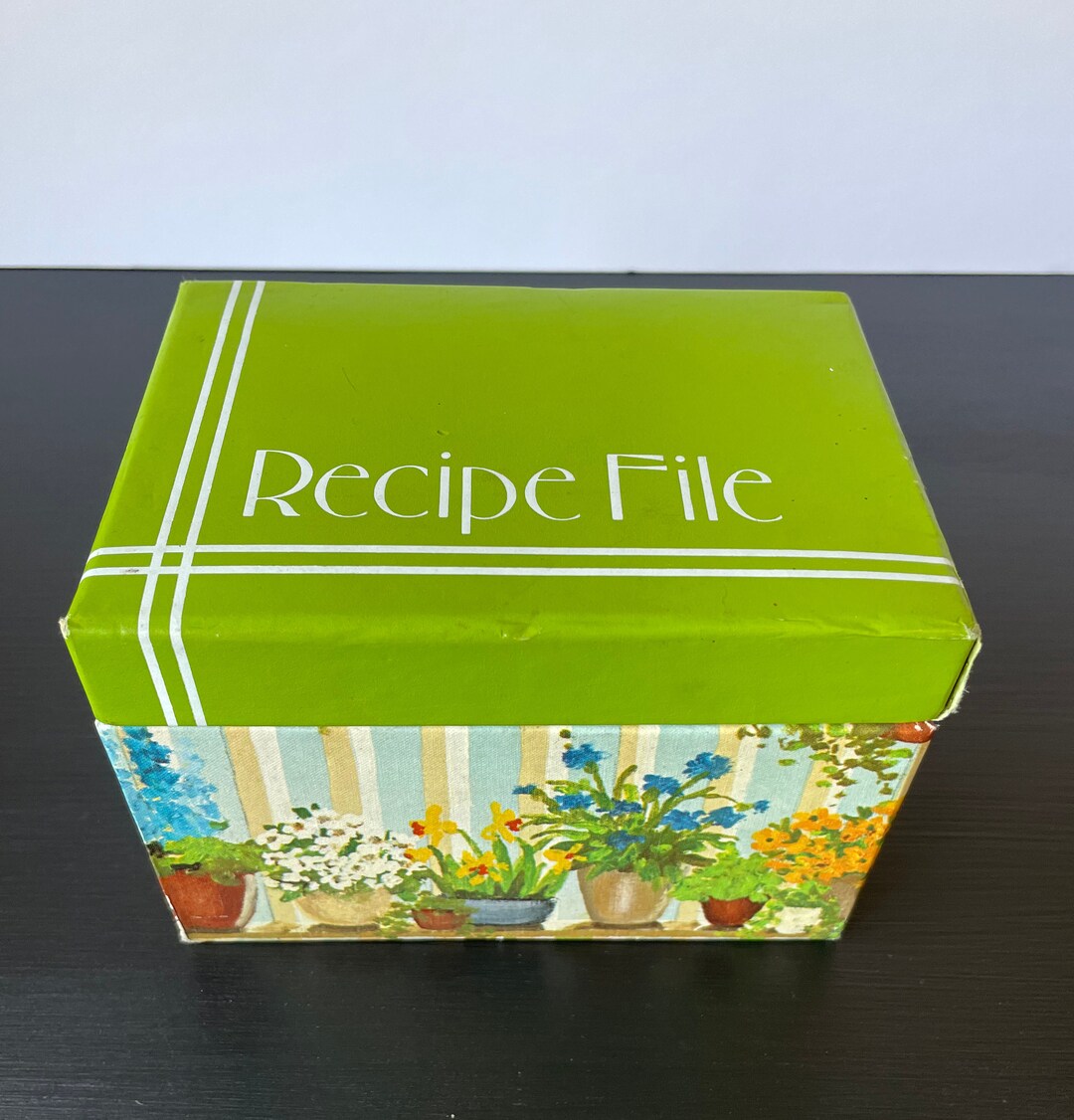 Vintage Receipe Box With Vintage Recipes - Etsy