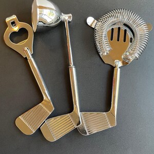 Vintage Golf Club Barware Set - Etsy