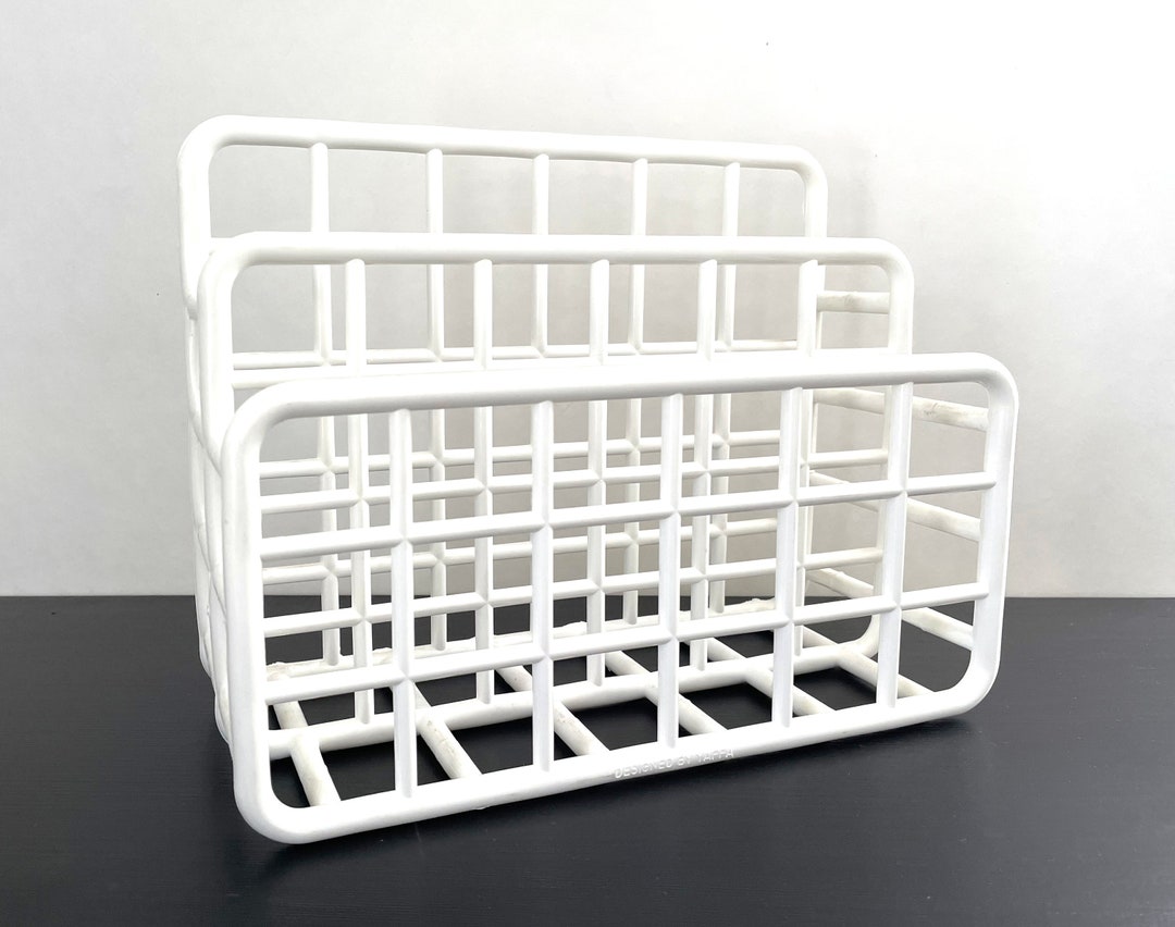 Vintage White Yaffa Desk Organizer - Etsy