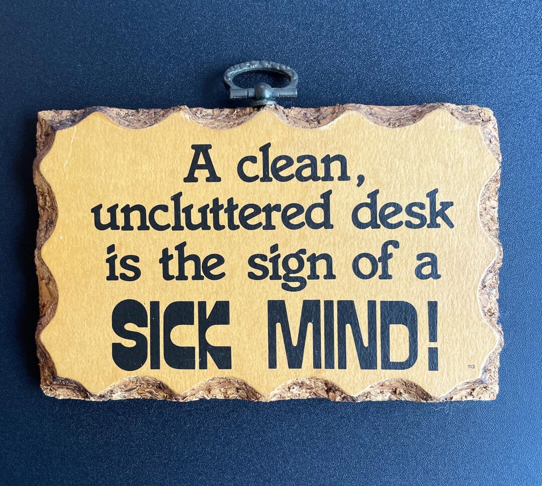 Vintage Paula's Wooden Mottos Desk Sign - Etsy