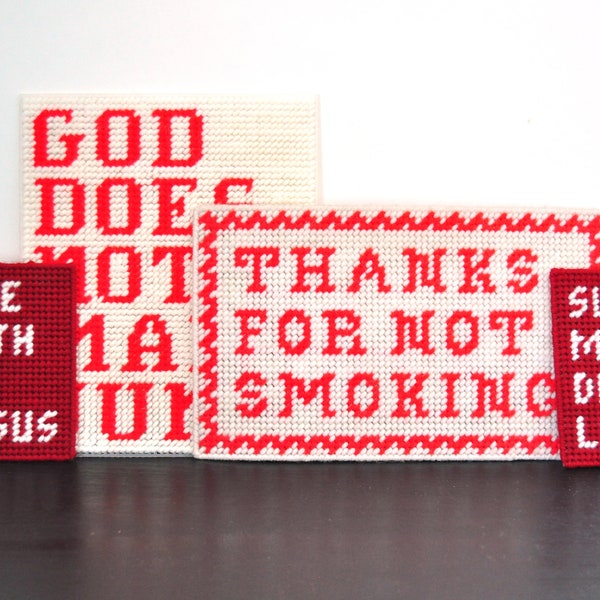 Plastic Canvas Sign - Etsy