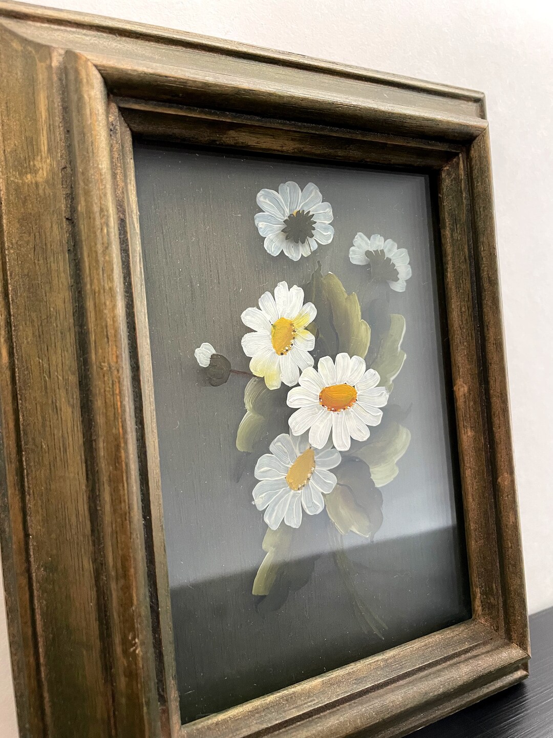 Vintage Floral Multi-layer Glass Stacked Painting - Etsy