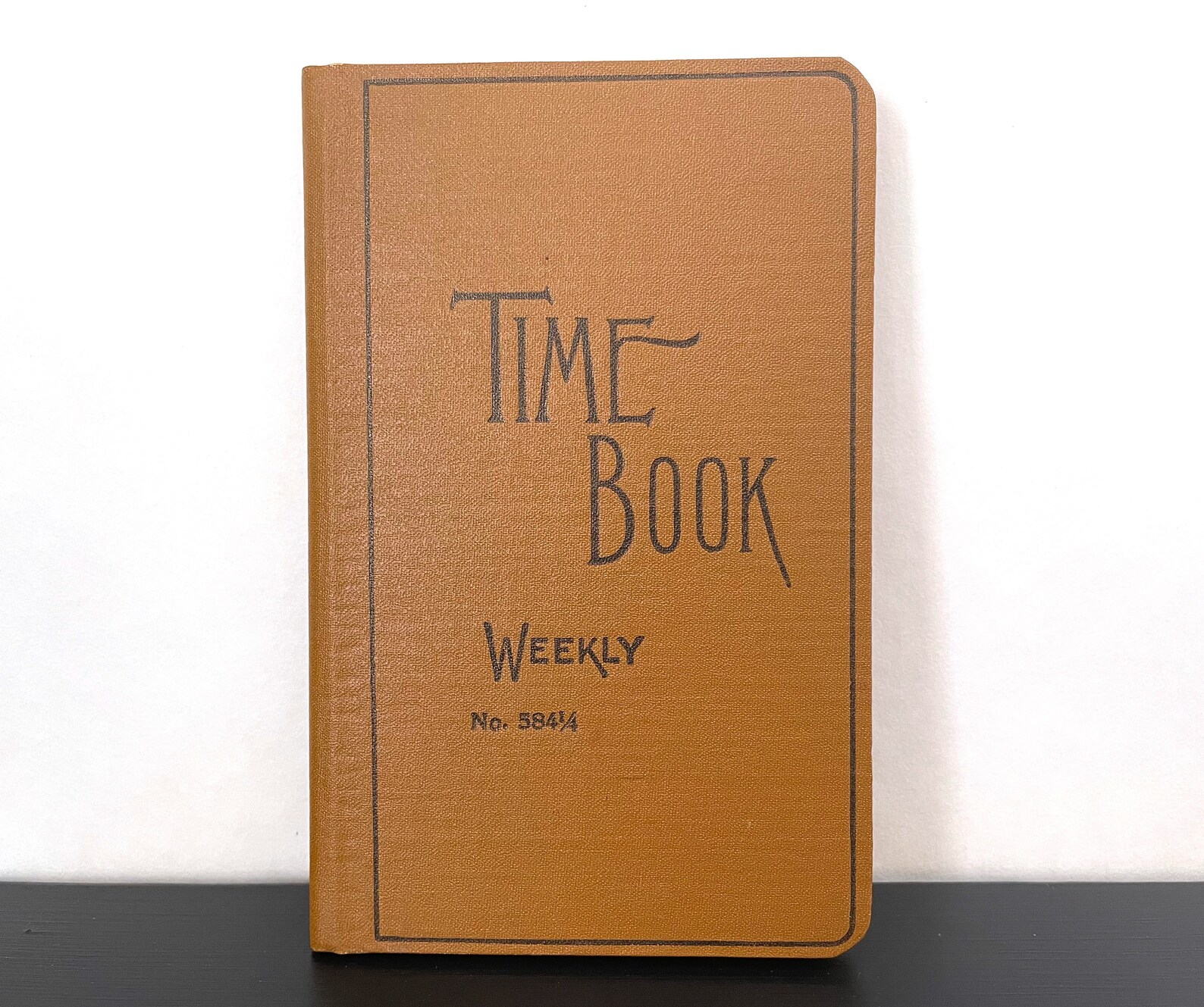Vintage Hardcover Weekly Time Book - Etsy