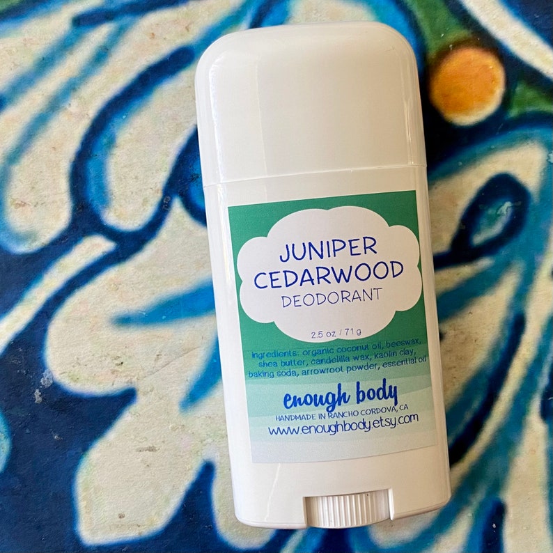 Juniper Cedarwood Natural Deodorant Stick ~ Aluminum Free Deodorant ...