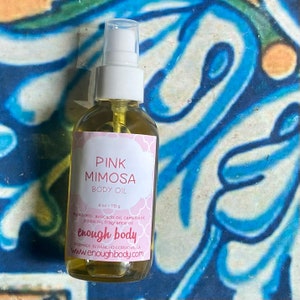 Pink Mimosa Body Oil ~ Dry Oil ~ Moisturizing Body Oil ~ Spray Oil ...