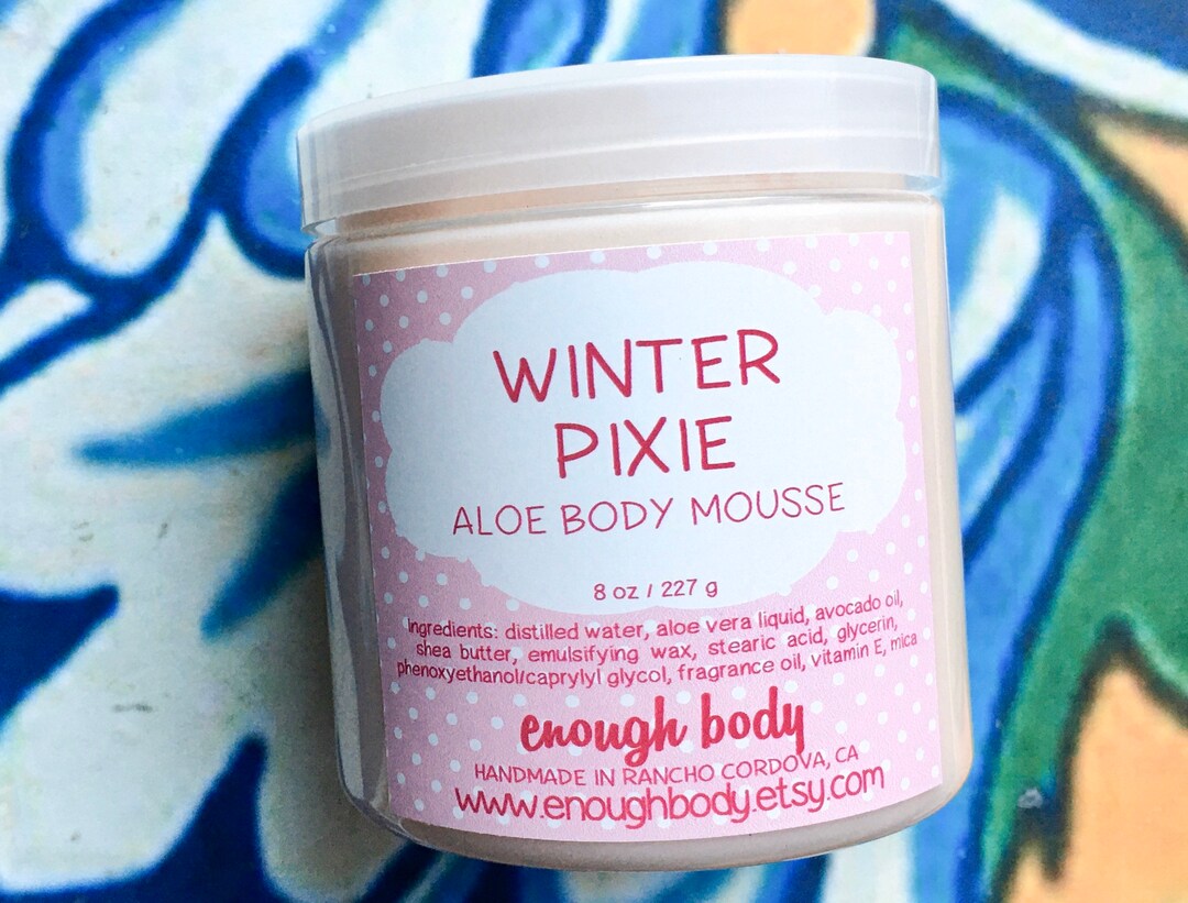 Winter Pixie Aloe Body Mousse ~ Shea Butter Lotion ~ Aloe Lotion ~ Body ...