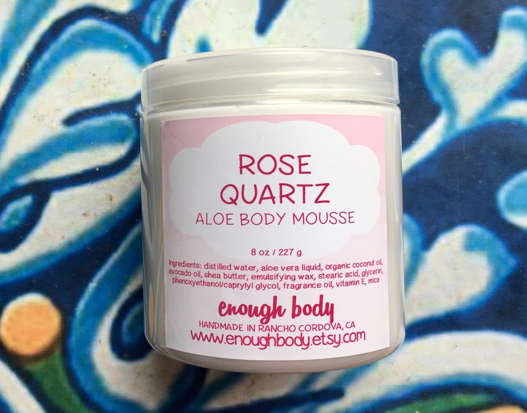 Rose Quartz Aloe Body Mousse ~ Shea Butter Lotion ~ Aloe Lotion ~ Body ...