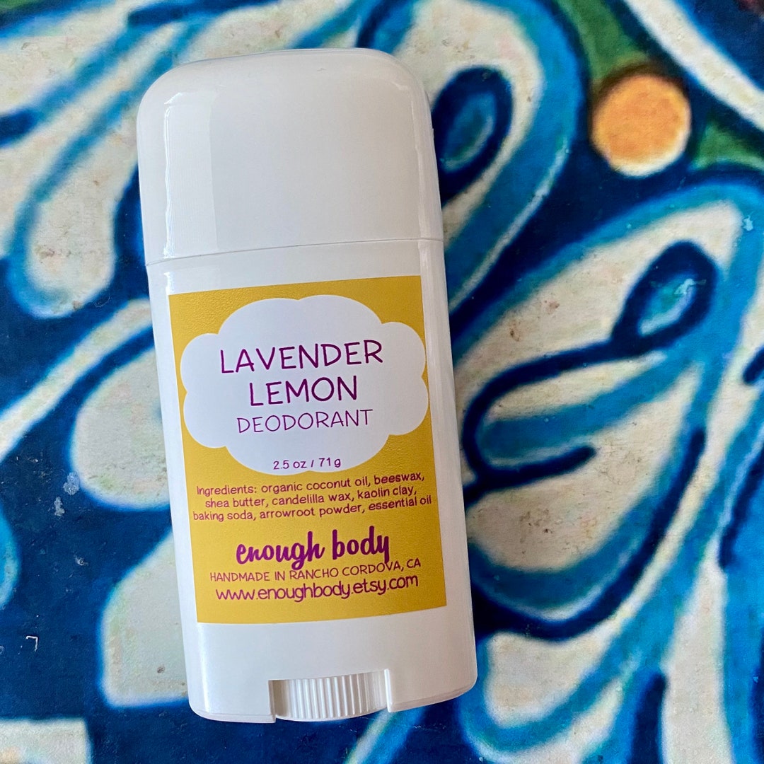 Lavender Lemon Natural Deodorant Stick ~ Aluminum Free Deodorant ...