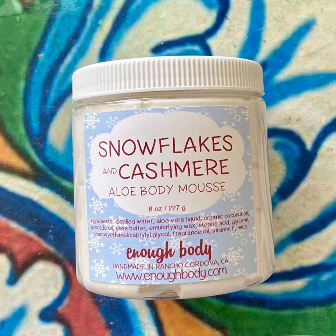 Snowflakes and Cashmere Aloe Body Mousse ~ Shea Butter Lotion ~ Aloe ...
