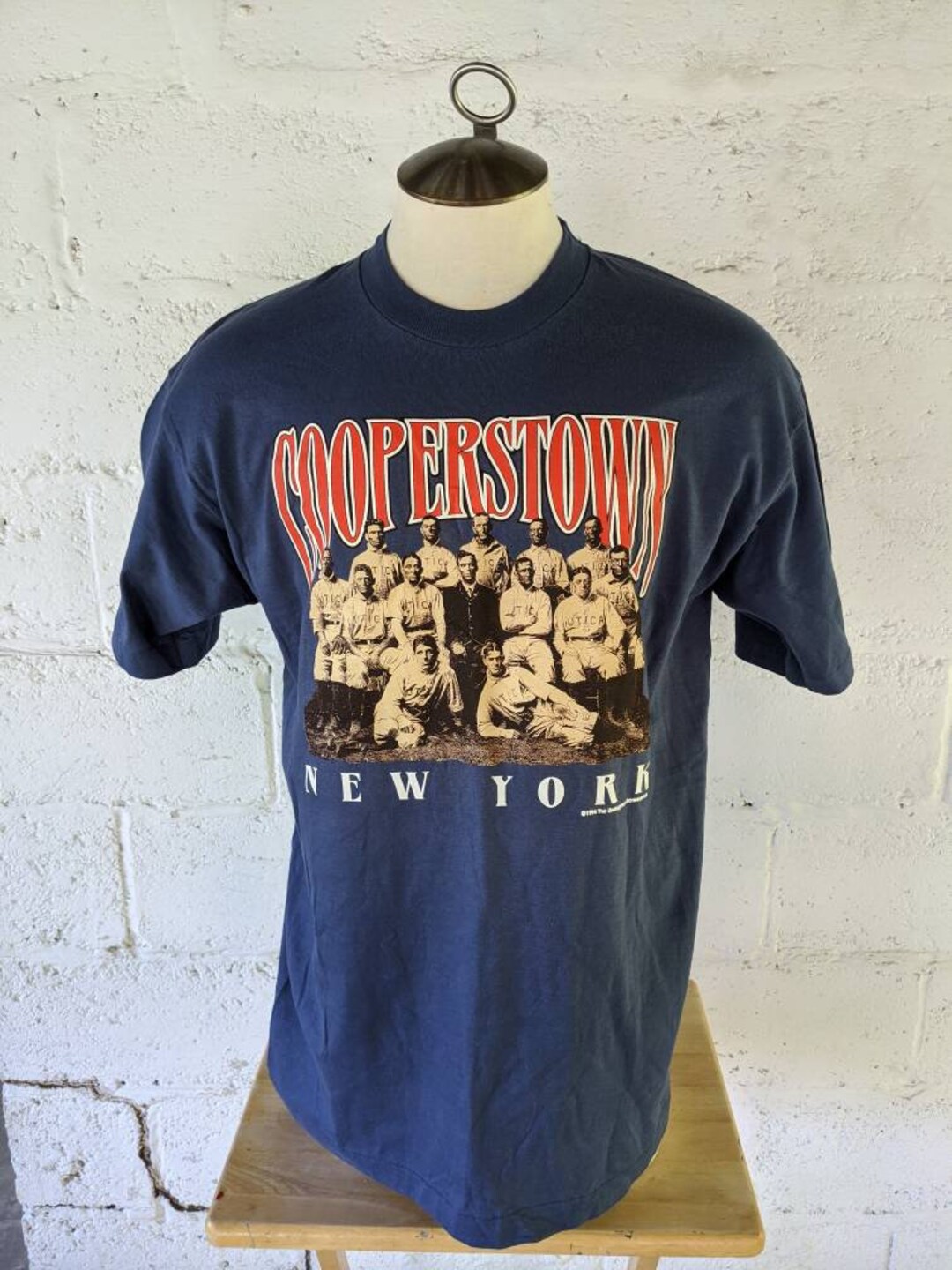 Vintage 90s Cooperstown New York Baseball T Shirt XL National Baseball ...