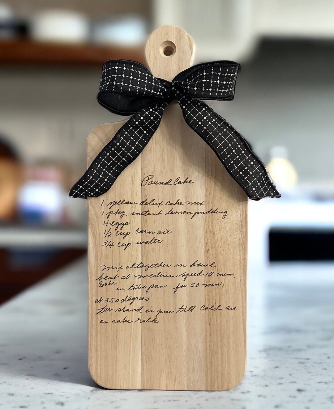 Personalized Handwritten Recipe Cutting Board Handmade, Sentimental ...