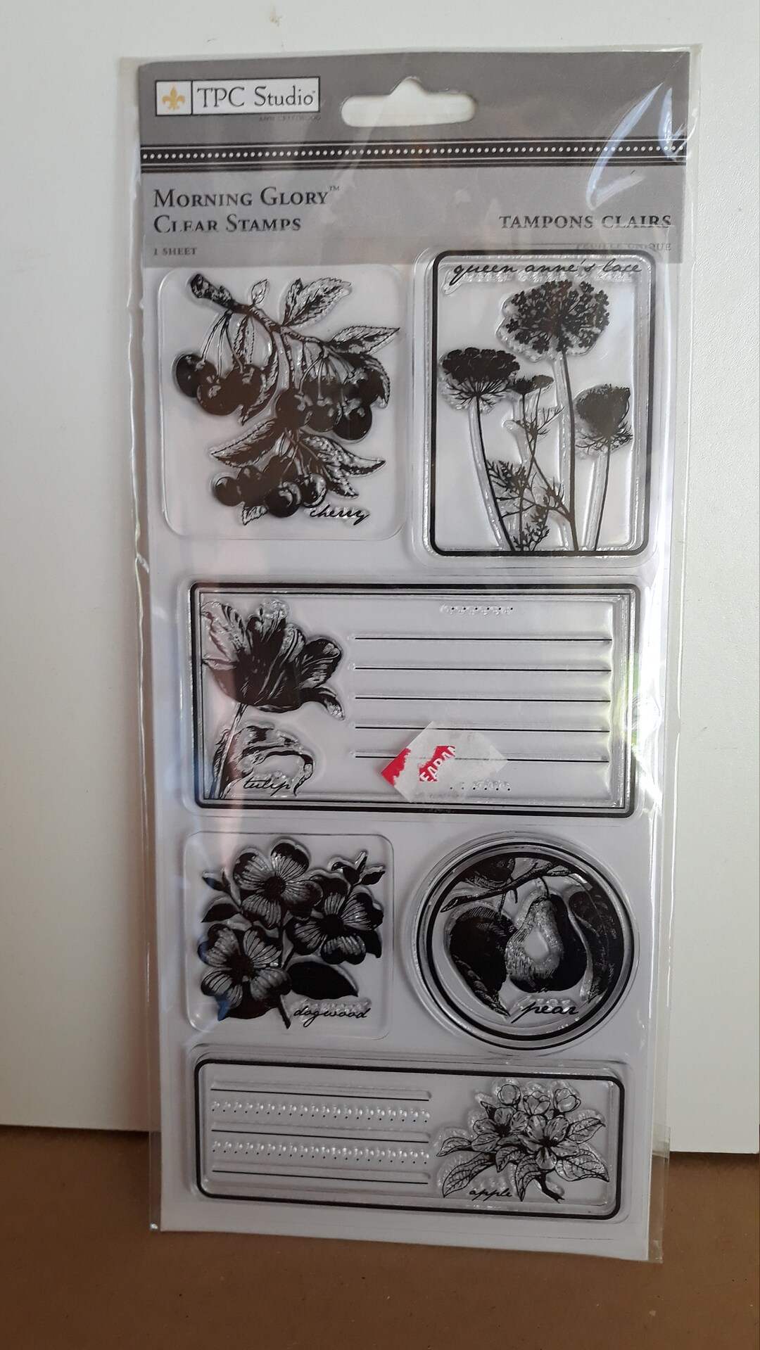 TPC Studio Morning Glory-floral Clear Rubber Stamps-6 - Etsy