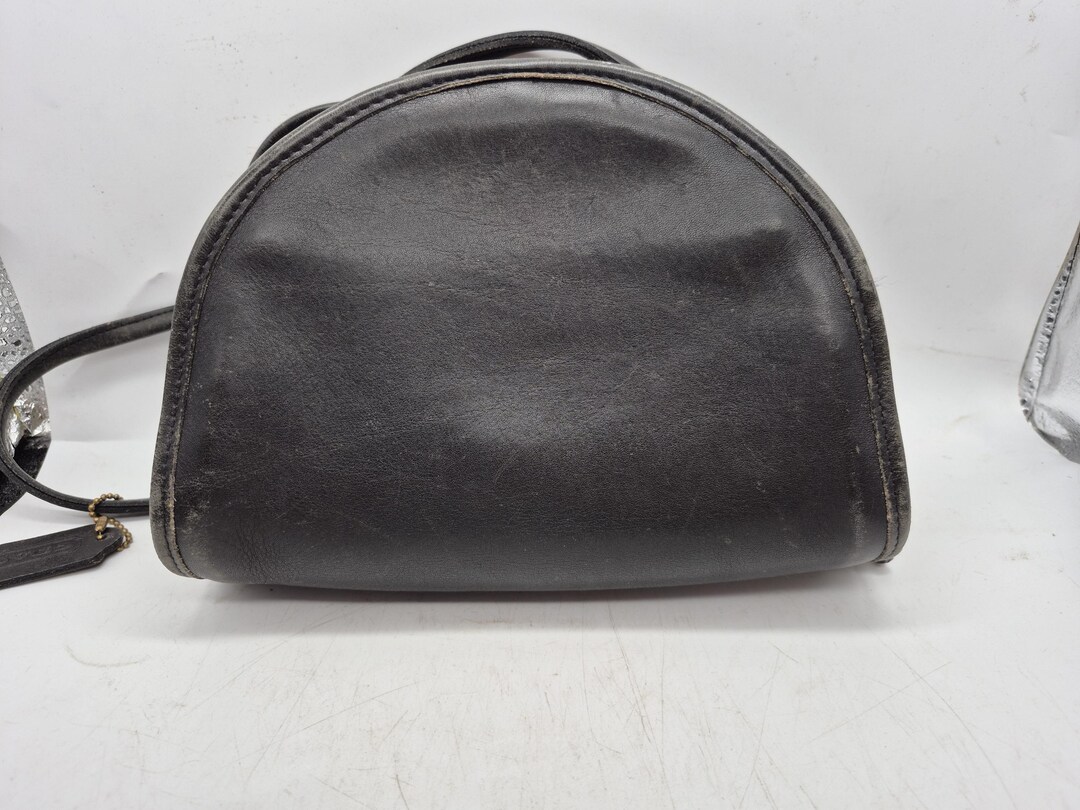 Vintage Black Coach Kimball Zip Shoulder Bag-pre Owned - Etsy