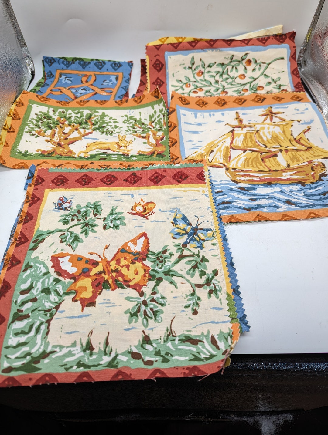 Warner Fabric Faience Design Swatches -21- Printed Fabric for Slow ...