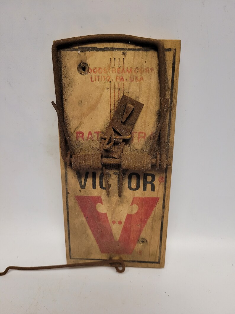 Vintage Victor Wooden Rat Trap-lititz, Pa-pre Owned - Etsy