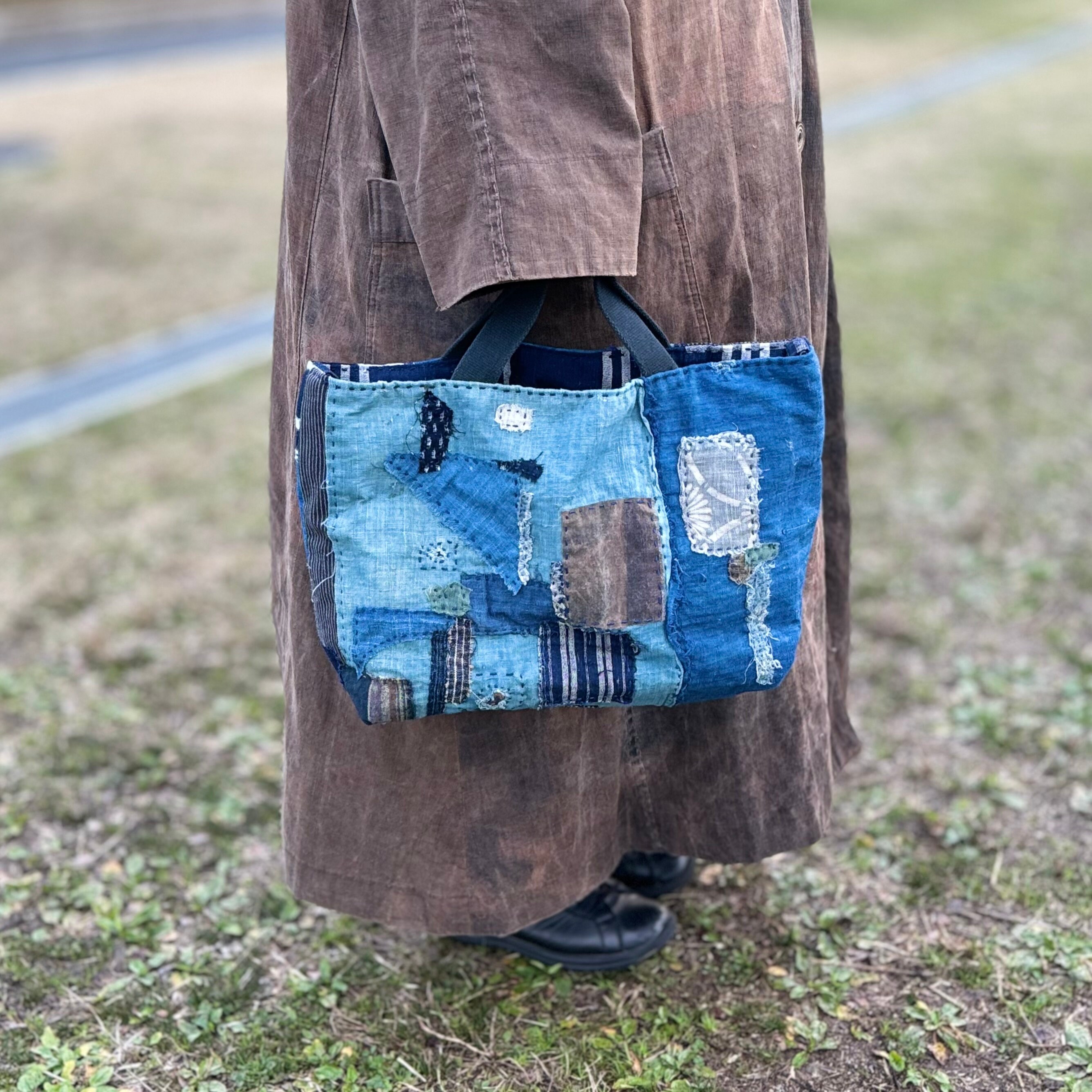 Remake Bag From Boro Fablic / Large Size / Free Shipping / Vintage ...