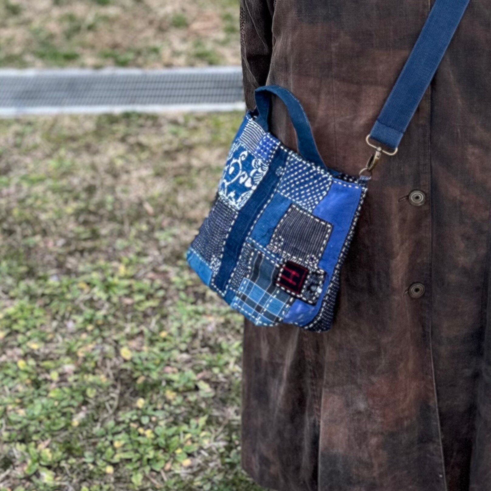 Remake Bag From Boro Fablic / Midium Size / Free Shipping / Vintage ...