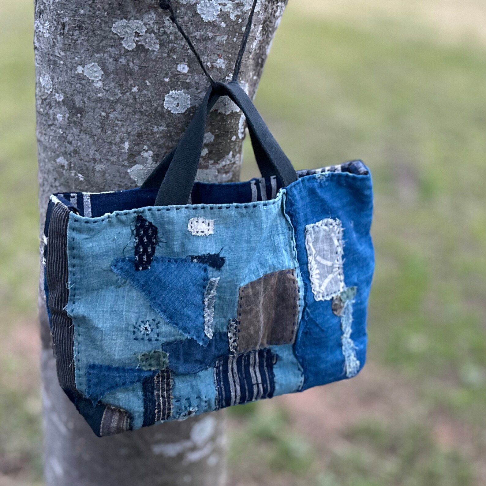 Remake Bag From Boro Fablic / Large Size / Free Shipping / Vintage ...