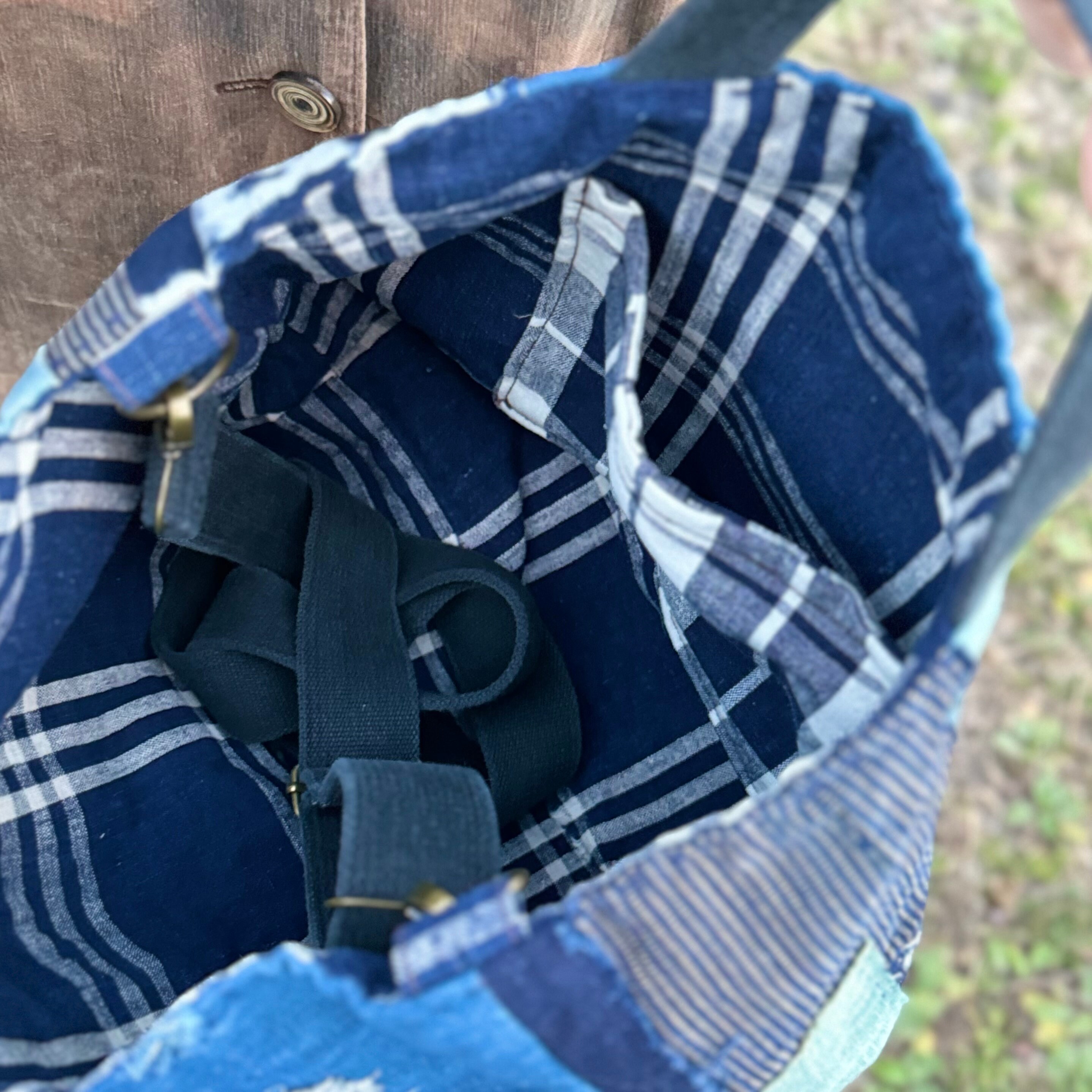 Remake Bag From Boro Fablic / Large Size / Free Shipping / Vintage ...