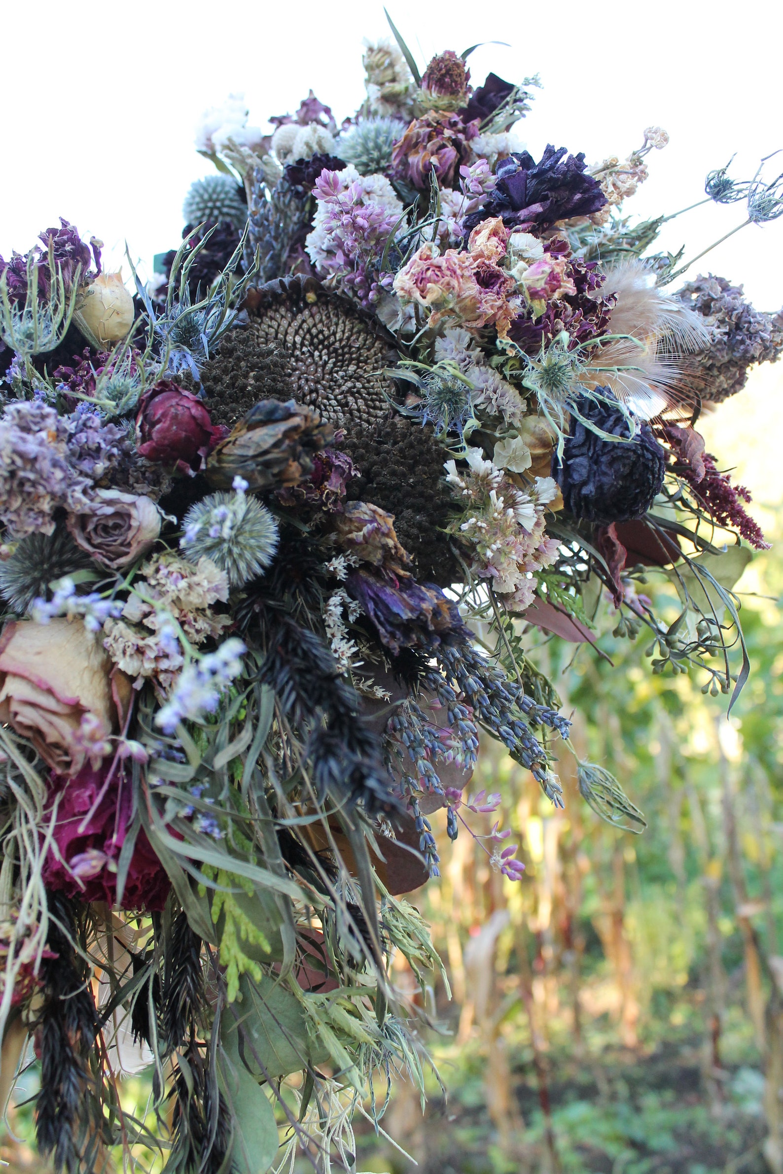Dried flower bouquet purple dried flower bouquet purple | Etsy