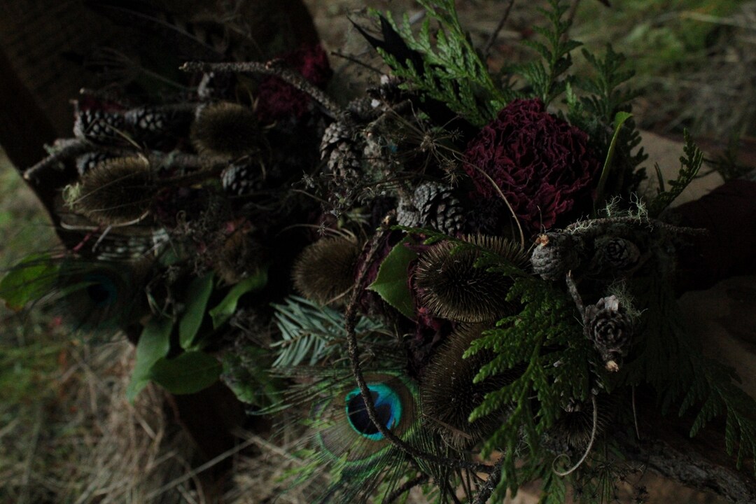 Bridesmaid Wisp Bouquet, Dried Flower Bouquet, Seattle Wedding, Seattle ...