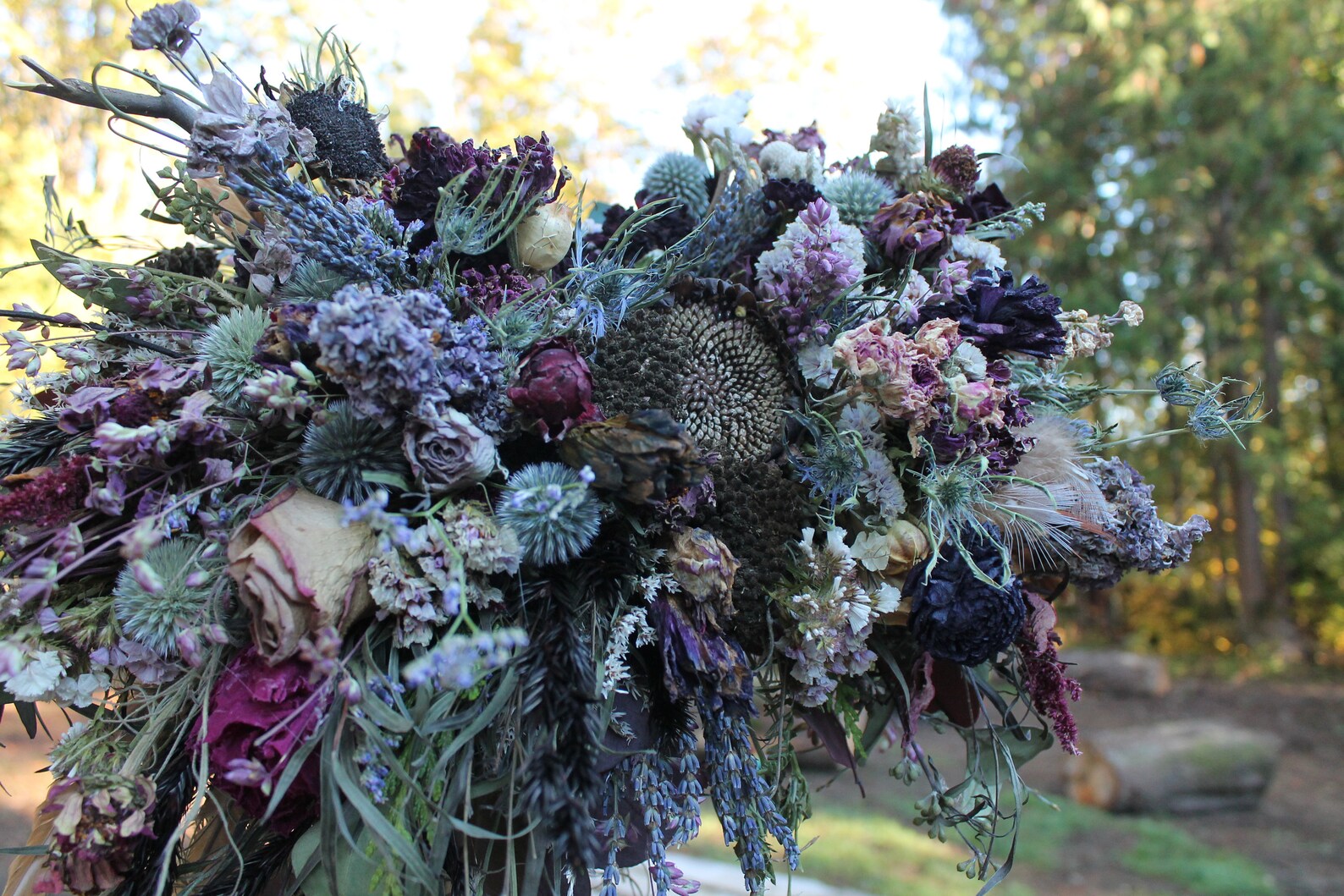 Dried flower bouquet purple dried flower bouquet purple | Etsy
