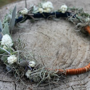 Custom Thin Bridal Crown, Asymmetrical Flower Crown, Thistle Crown ...