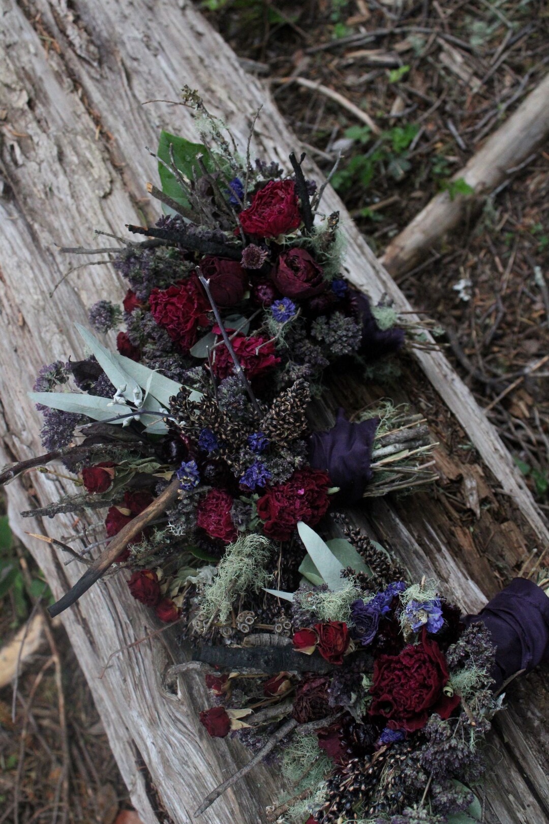 Bridesmaid Wisp Bouquet, Dried Flower Bouquet, Dried Flower Nosegay ...