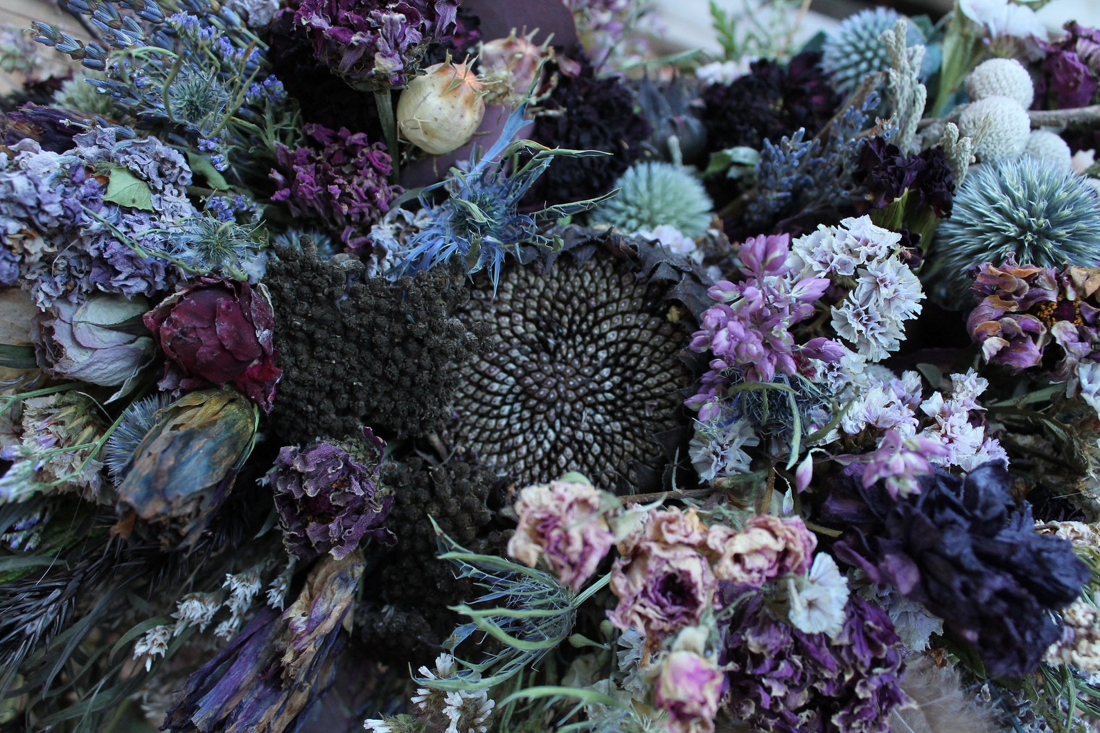 Dried flower bouquet purple dried flower bouquet purple | Etsy