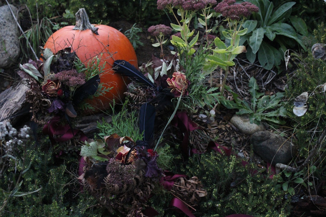 Bridesmaid Wisp Bouquet, Dried Flower Bouquet, Rust Bridesmaid Bouquet ...