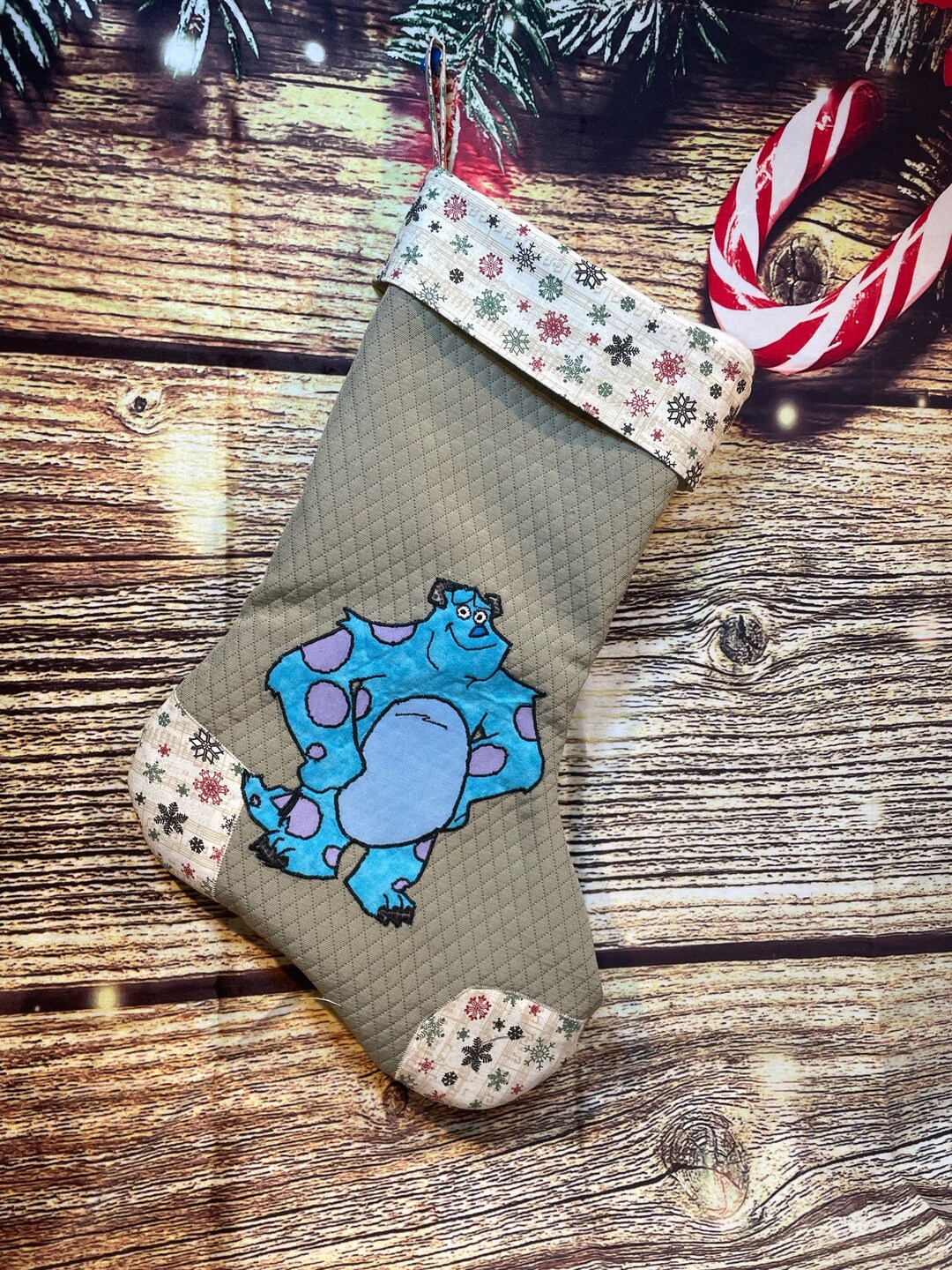 Monsters Inc. Inspired Christmas Stocking - Etsy