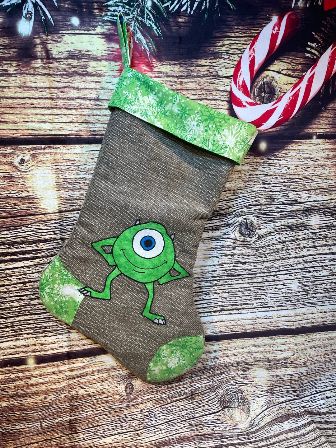 Monsters Inc. Inspired Christmas Stocking - Etsy