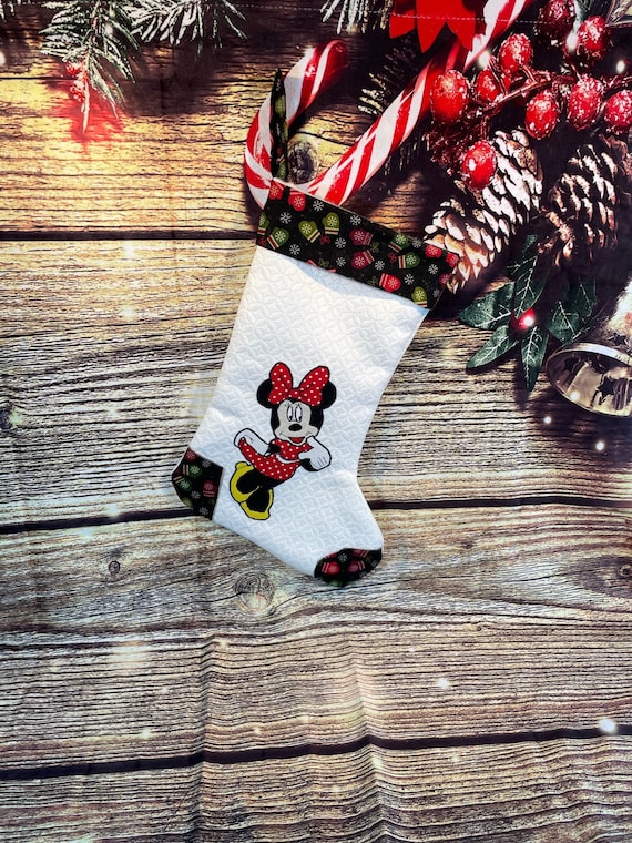 Minnie Mouse Inspired Stocking. - Etsy