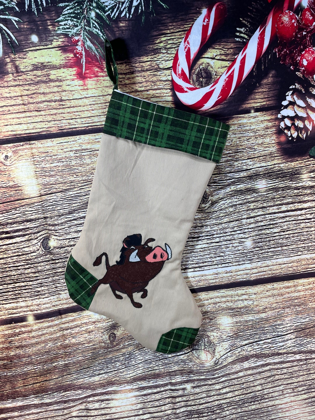 Pumba Inspired Christmas Stocking. - Etsy