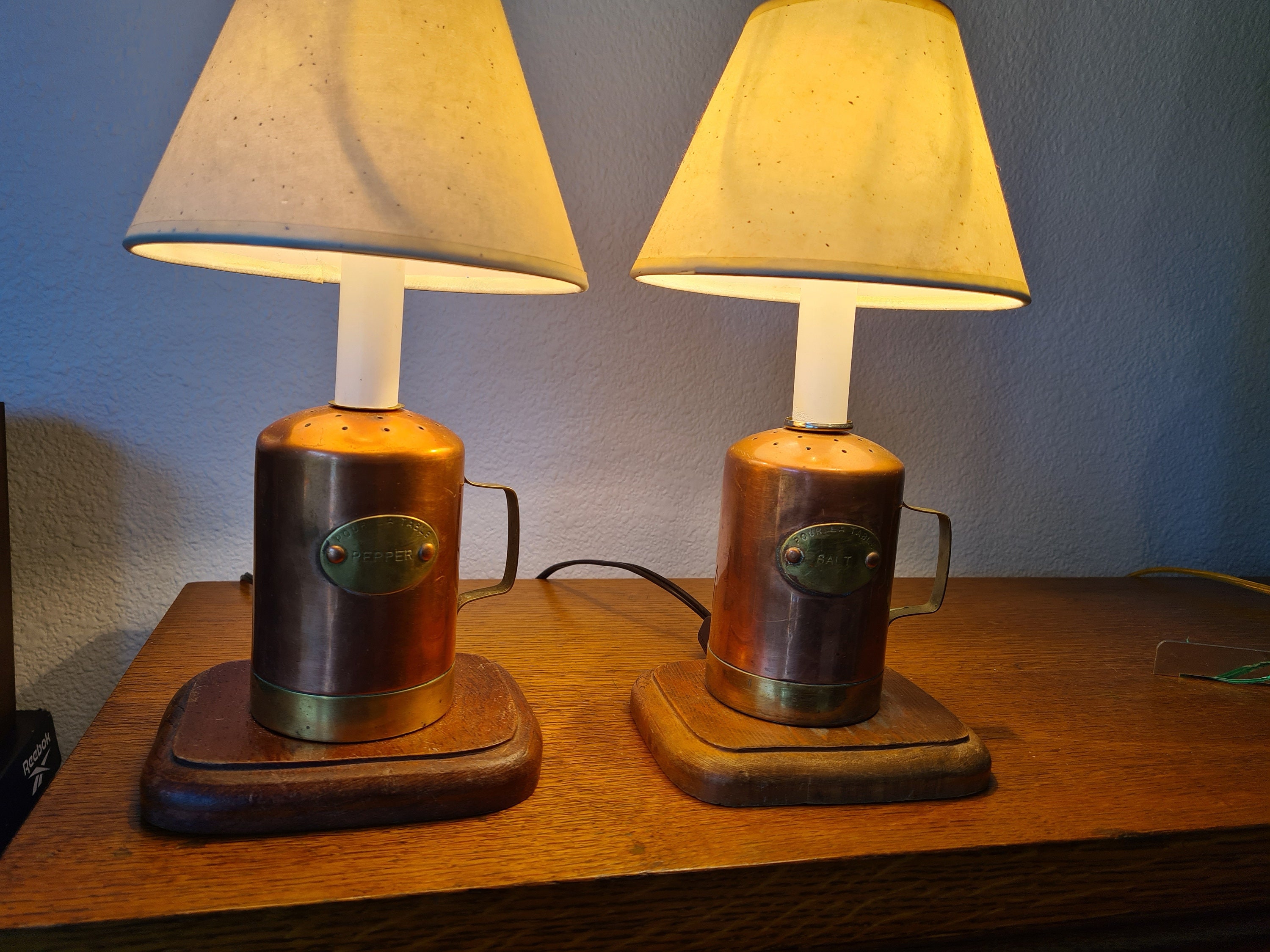Vintage Copper Lamp Shakers - Etsy