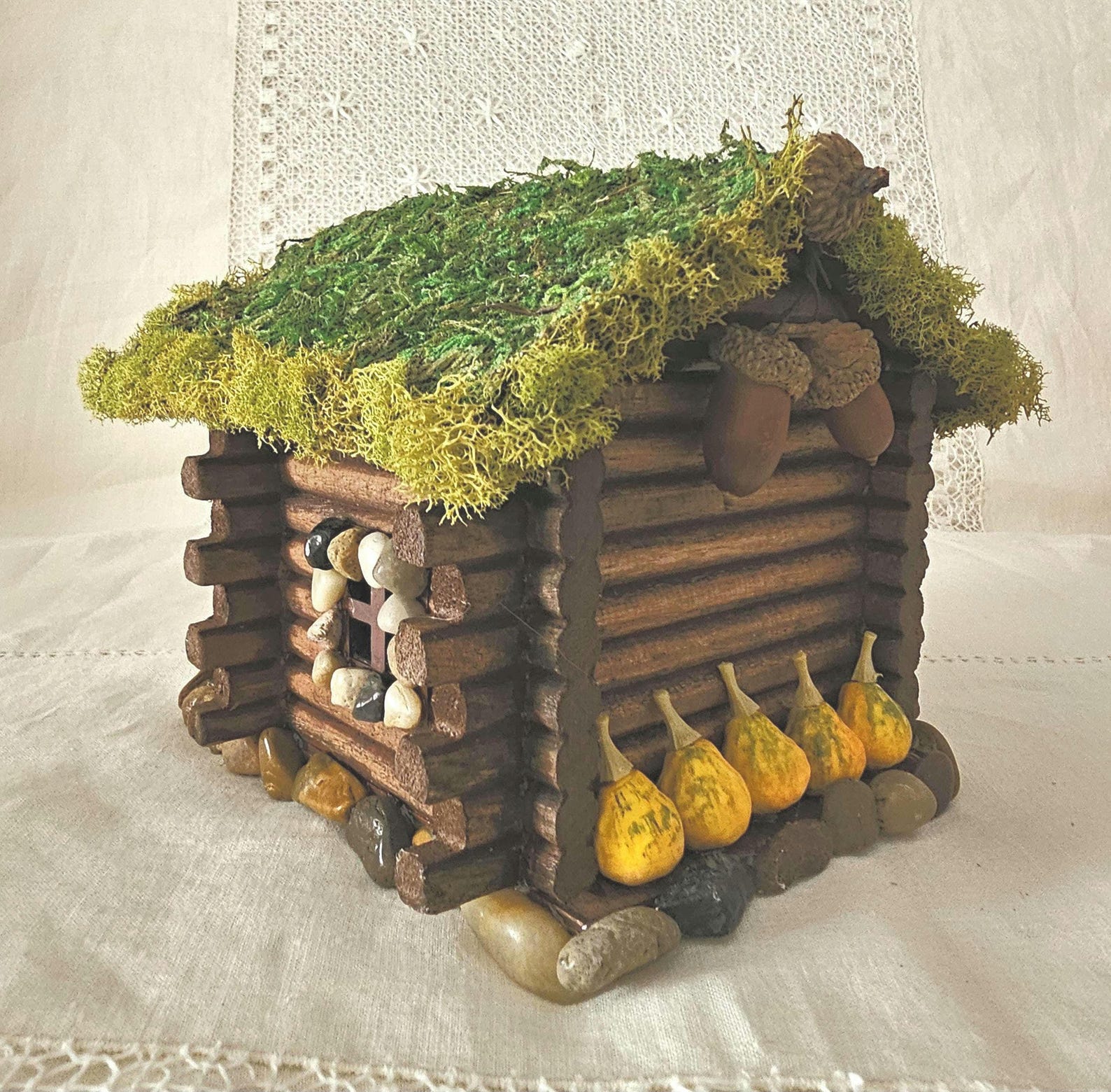 Unique Log Cabin Birdhouse Ready for Fall - Etsy