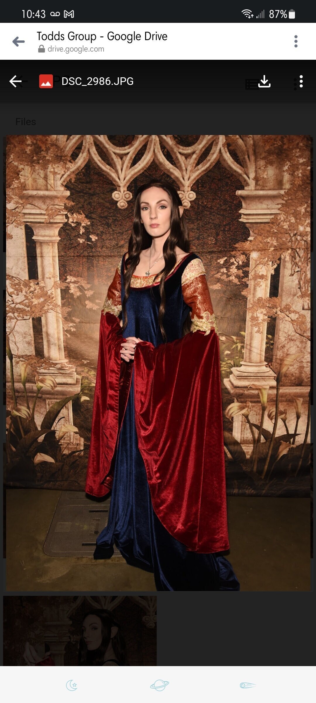 Disfraz de vestir moribundo rojo y azul de Arwen - Etsy España