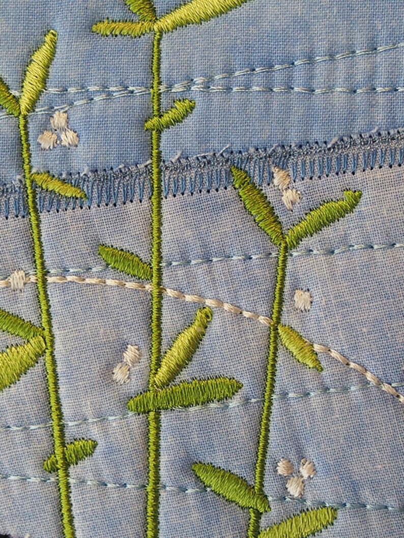 Embroidered Art Quilt Panel Quilt Block Panda Bear - Etsy