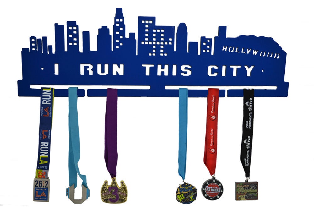 La I Run This City Medal Hanger - Etsy