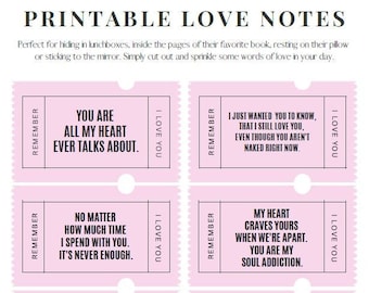 Cute Love Notes - Etsy
