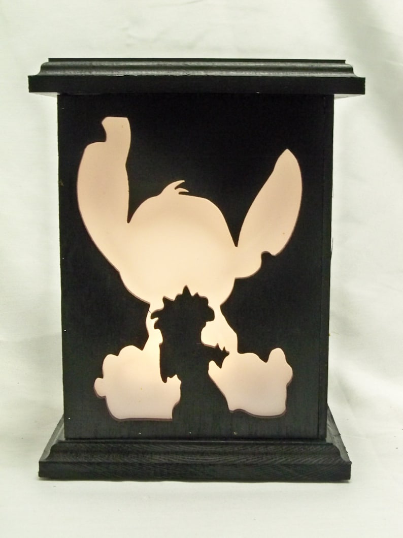Stitch Wooden Lantern - Etsy