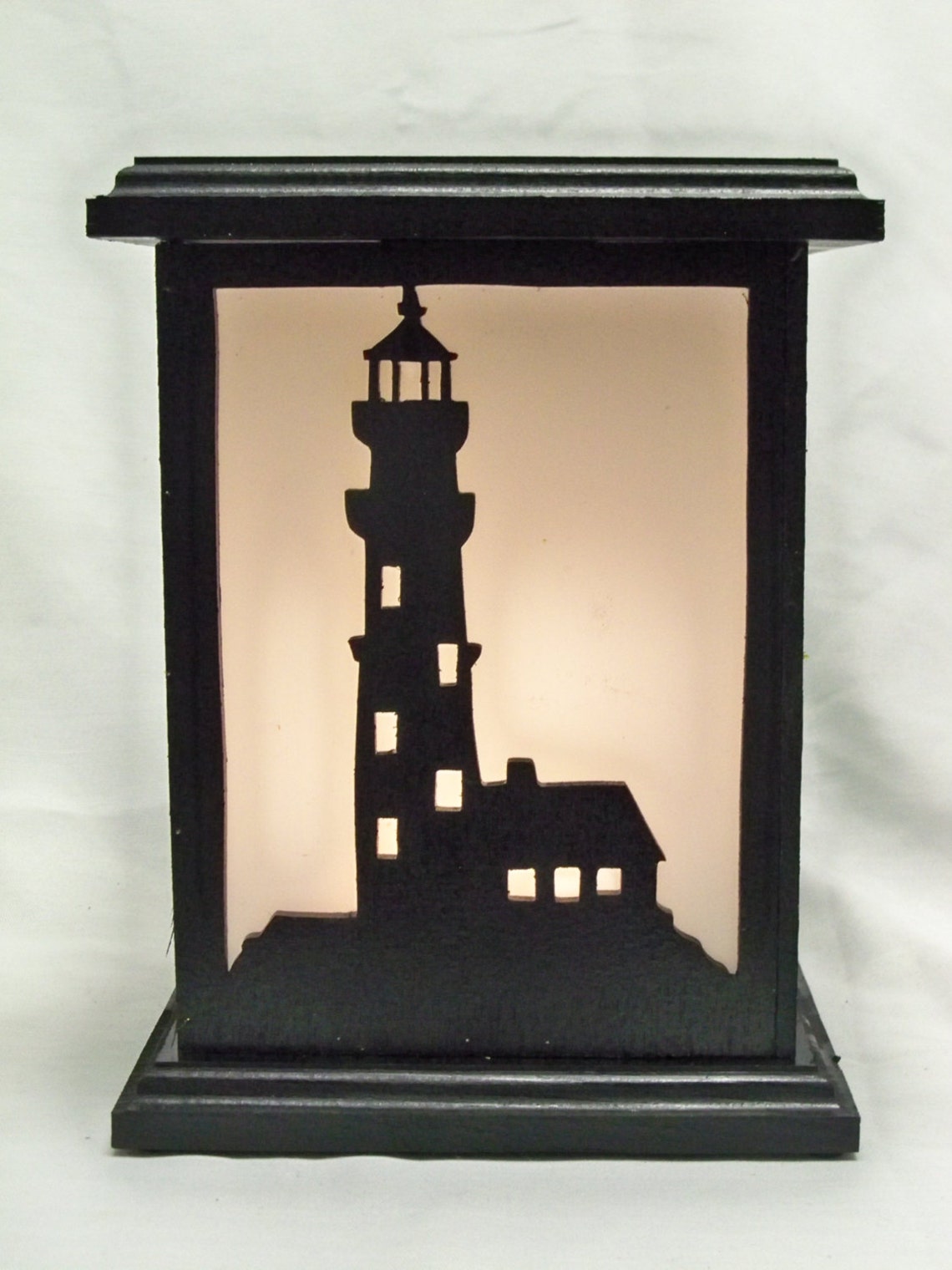 Lighthouse Wooden Lantern - Etsy