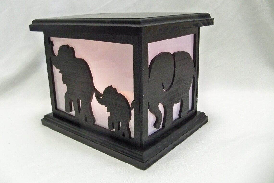 Elephant Wooden Lantern - Etsy