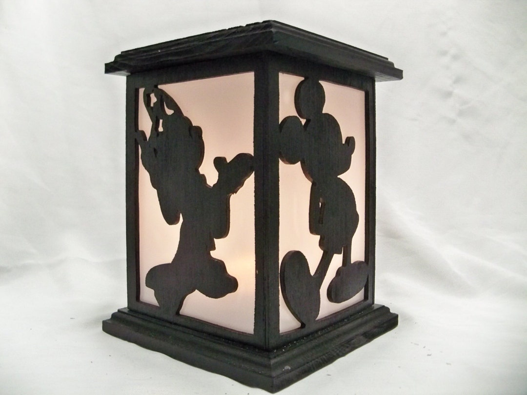 Mickey Trio Wooden Lantern - Etsy