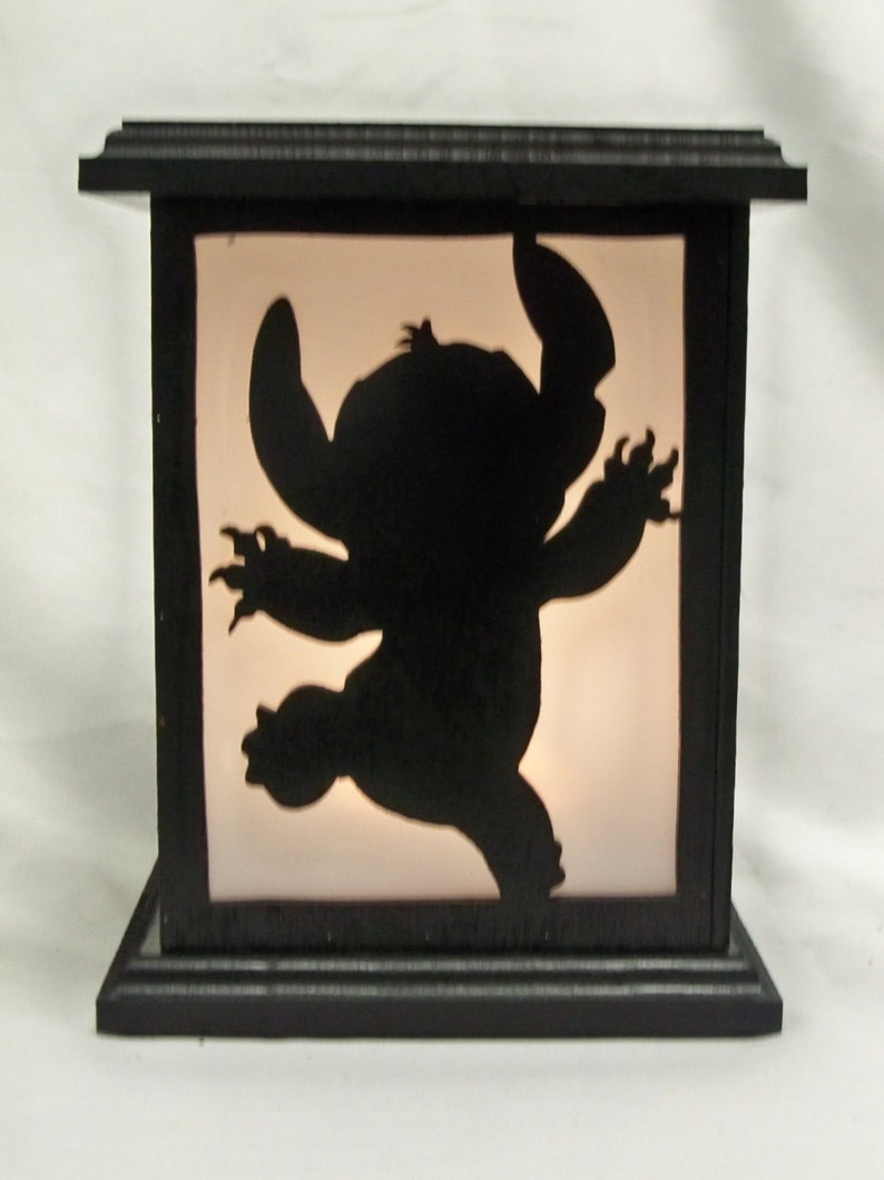 Stitch Wooden Lantern - Etsy