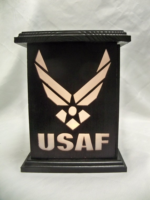 US Air Force Wooden Lantern - Etsy