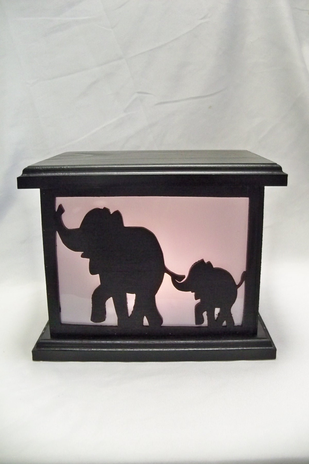 Elephant Wooden Lantern - Etsy