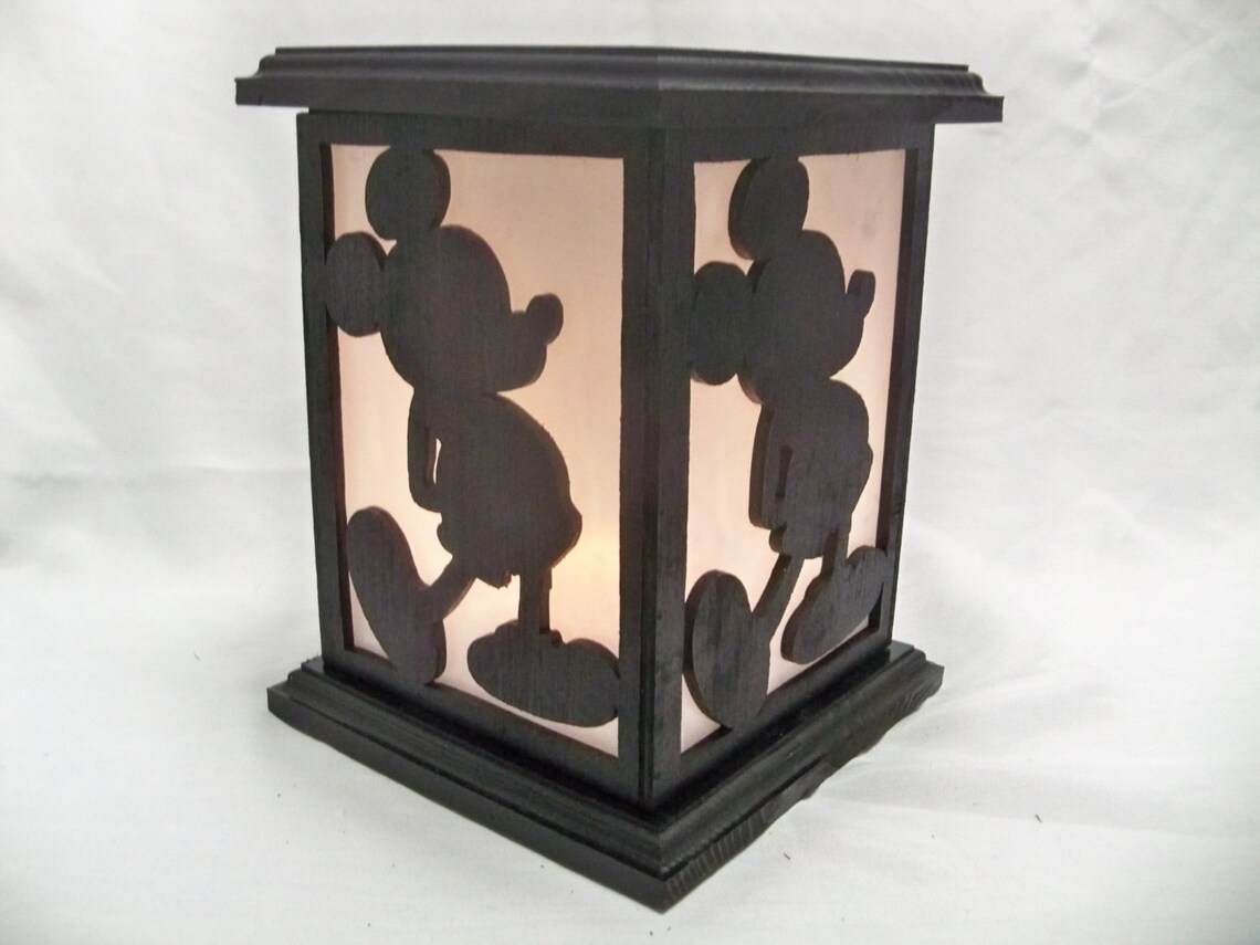 Mickey Wooden Lantern - Etsy